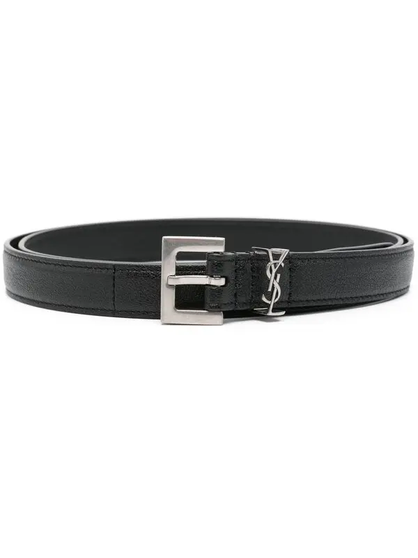 Saint Laurent Cassandre Belt - Black