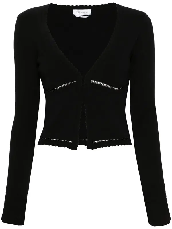 Blumarine Knitted Cardigan - Black