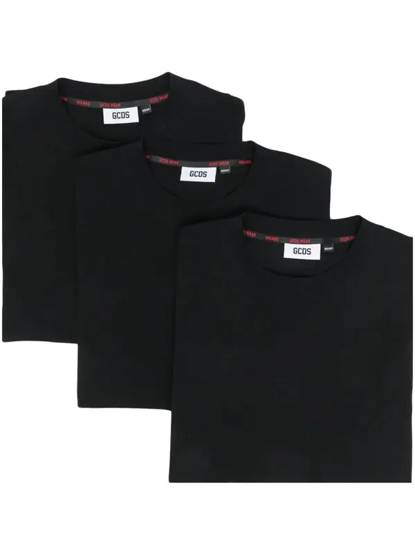 Gcds Three-pack Cotton T-shirt