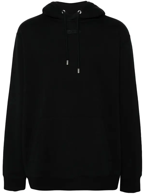 LANVIN Hoodie Patch Sweatshirt - Black