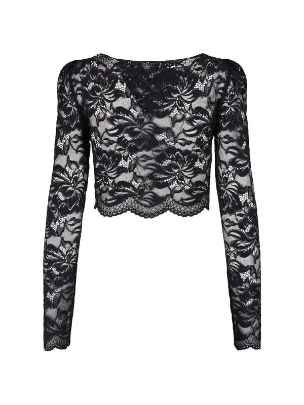 Rabanne Cropped Lace Top