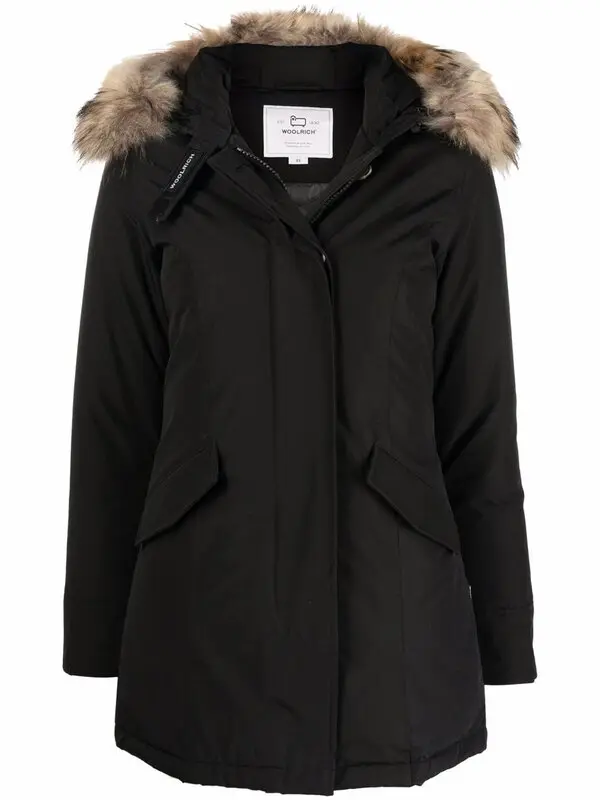 Woolrich Arctic Parka With Removable Raccoon Fur - Black