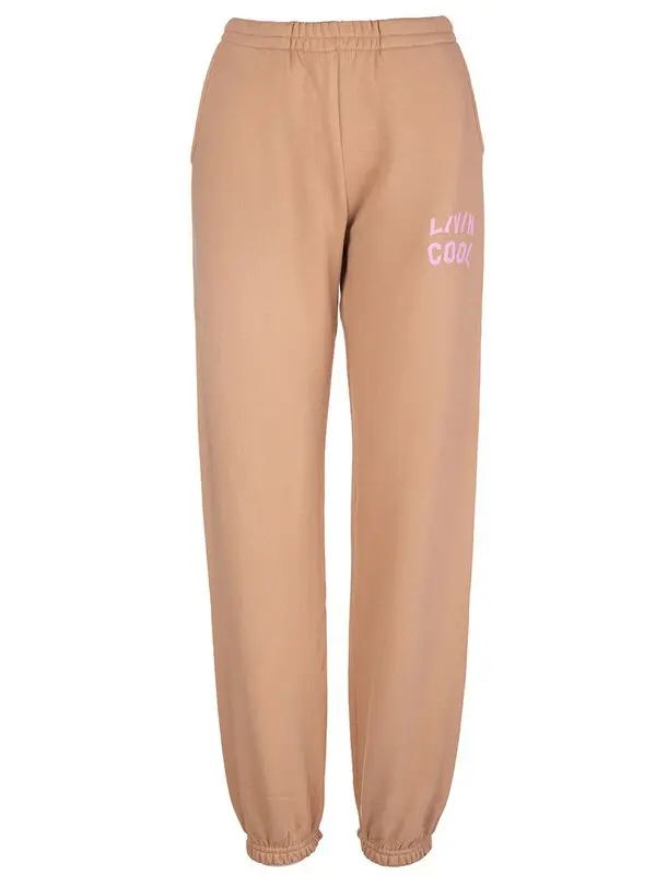 LIVIN COOL Printed Joggers - Brown