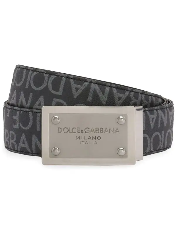 Dolce & Gabbana Coated Jacquard Belt