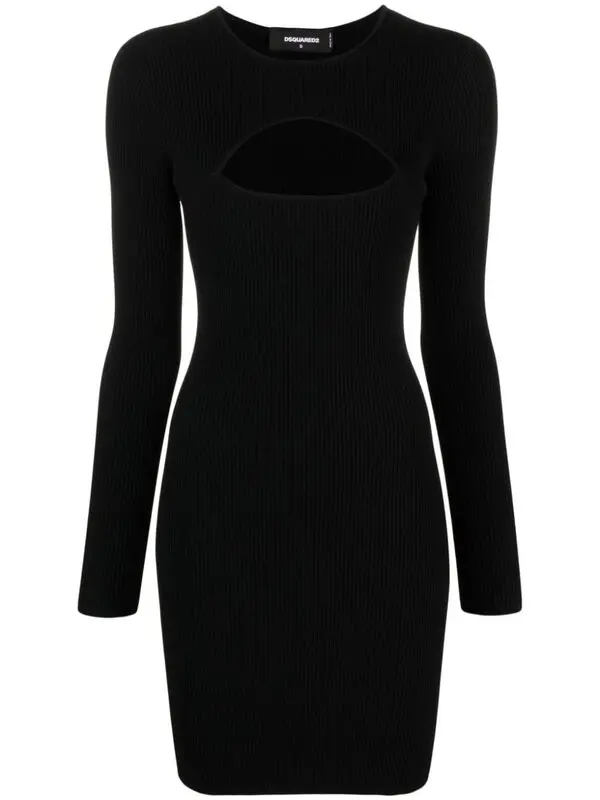 Dsquared2 Cut Out Mini Dress - Black