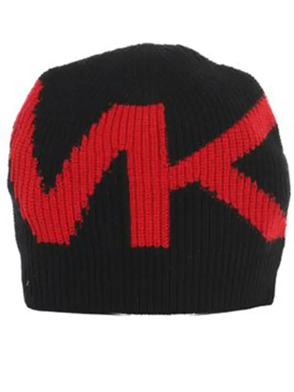 Michael Kors Mk Logo Beanie - Black