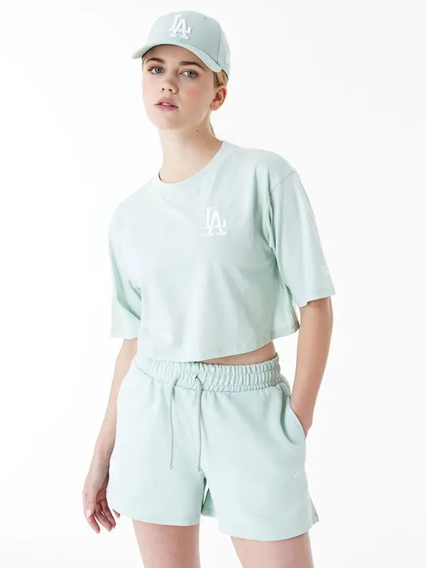 New Era La Dodgers Mlb Lifestyle Cropped T-shirt - Green