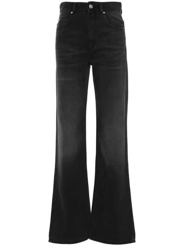 Isabel Marant Étoile Belvira Bootcut Jeans - Black