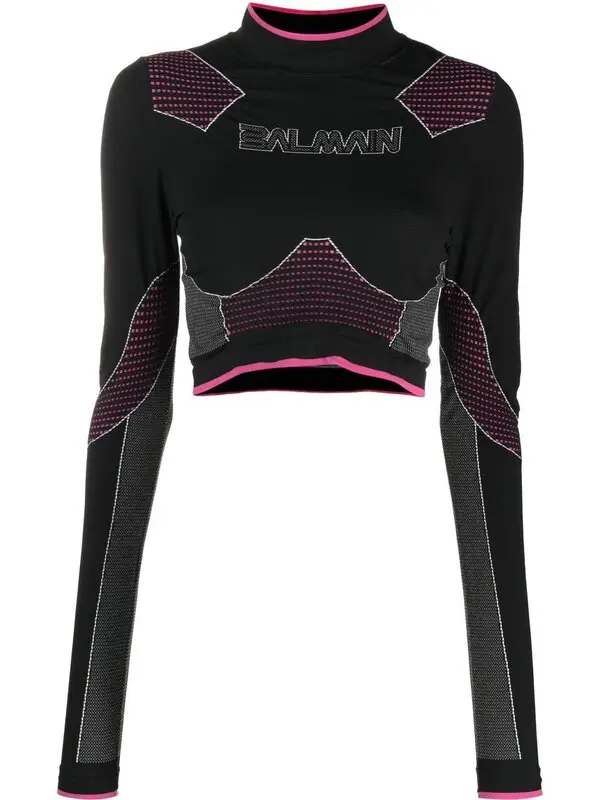 BALMAIN PARIS Seamless Jersey Top