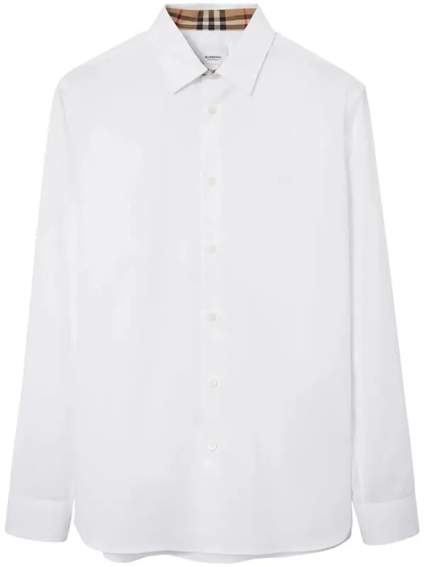 Burberry Slim Fit Shirt - White