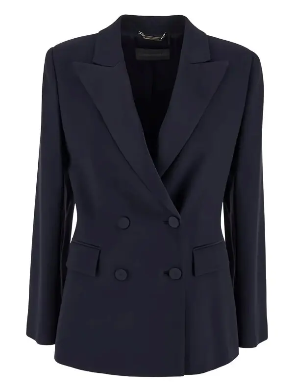 Alberta Ferretti Blazer Enver Satin - Blue