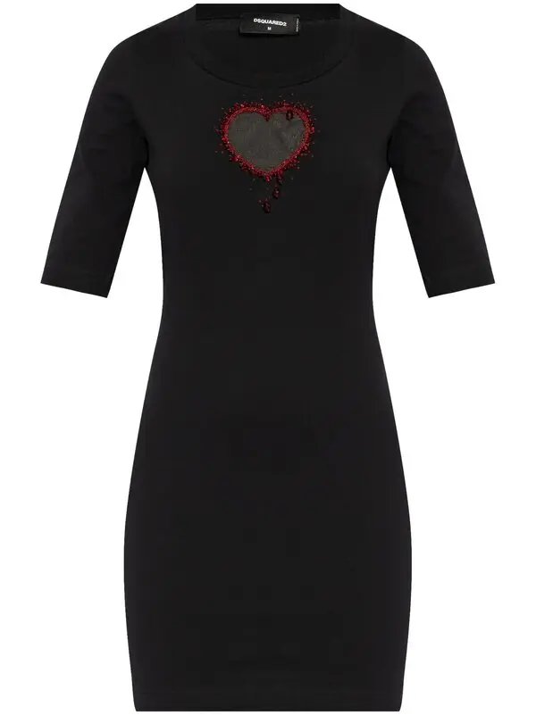 Dsquared2 Heart Embellished Dress