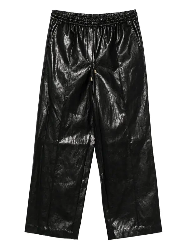 Michael Kors Faux Leather Wide Leg Pants