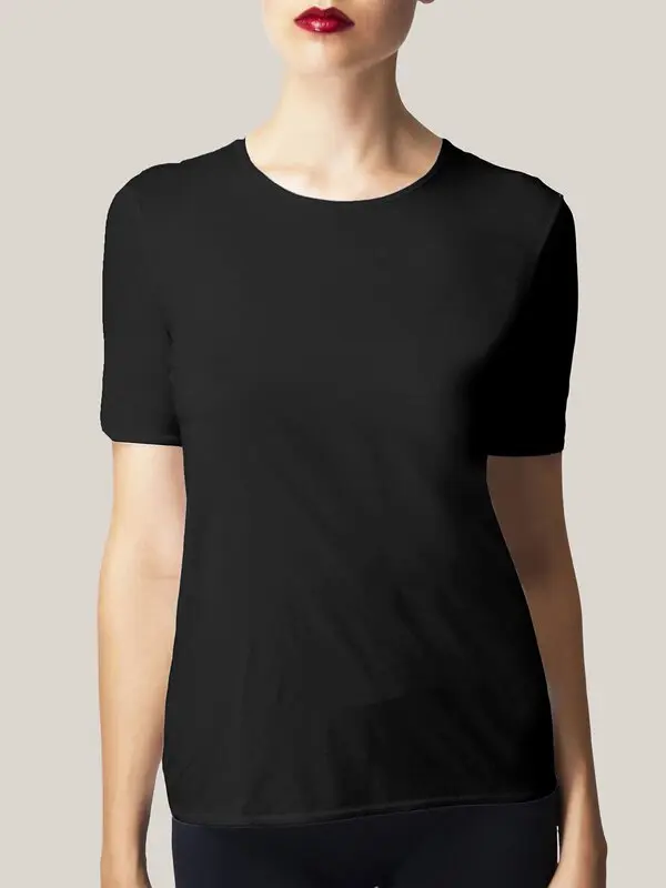 Wolford Pure Top Short Sleeves - Black