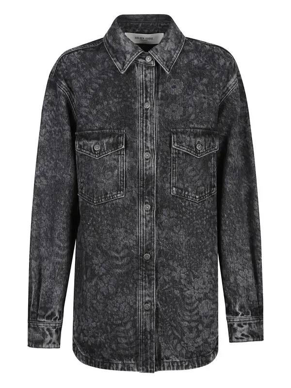 GOLDEN GOOSE Denim Shirt - Black