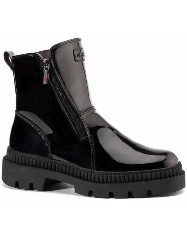OLANG Zip Up Lug Sole Boots