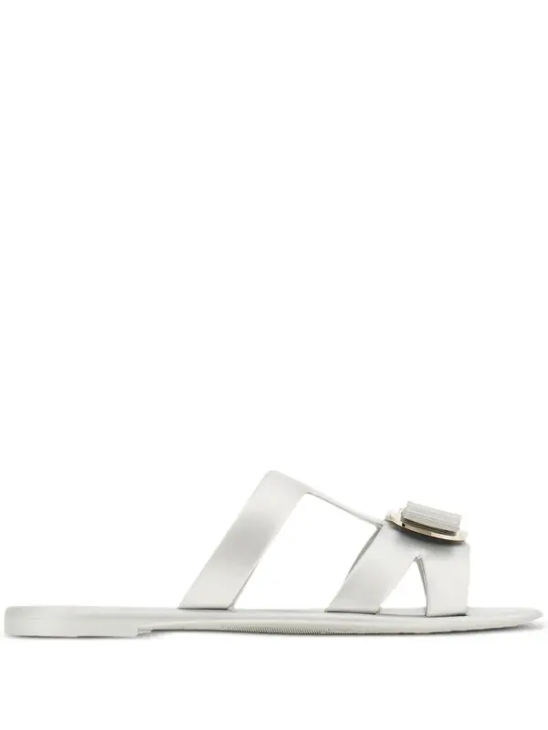 FERRAGAMO Slide New Vara Plate - Metallic
