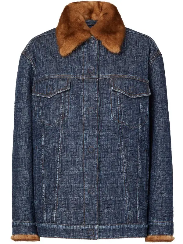 Fendi Dark Ff Denim Blouson