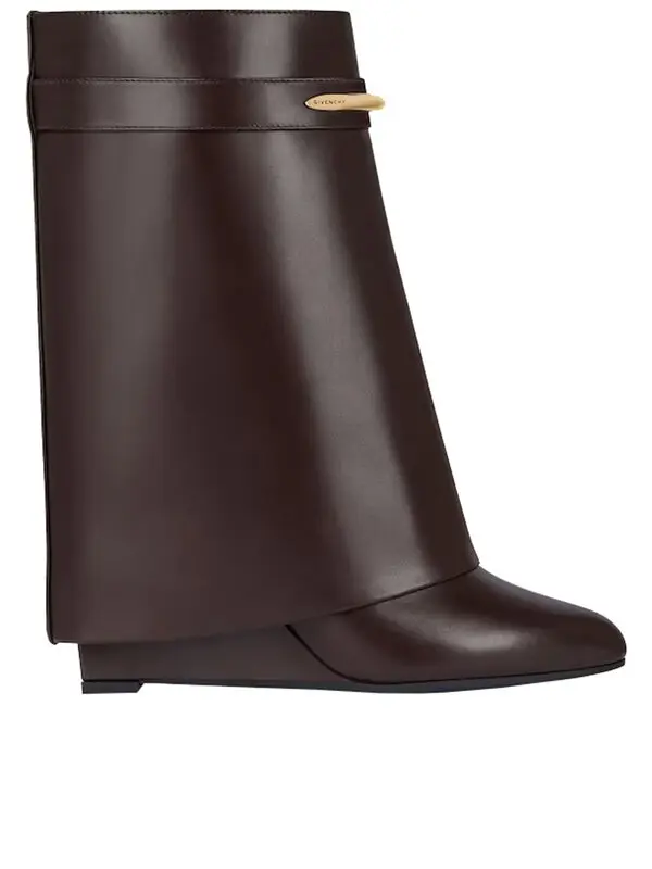 Givenchy Leather Ankle Boot 95mm Heel - Brown
