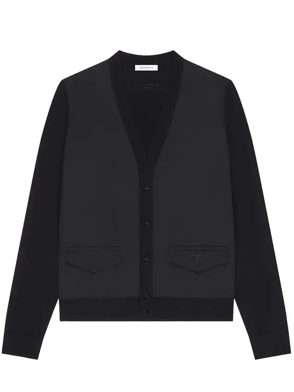 Givenchy V-neck Pockets Cardigan - Black