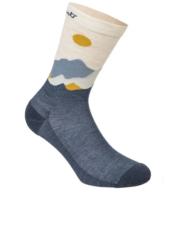 LAMUNT Martha Socks With Illustration - Blue