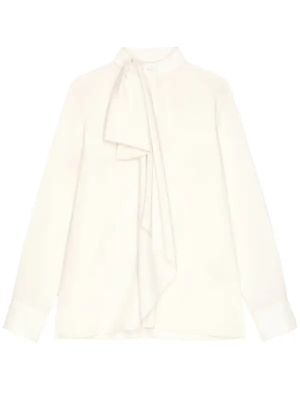 Givenchy Draped Bow Blouse