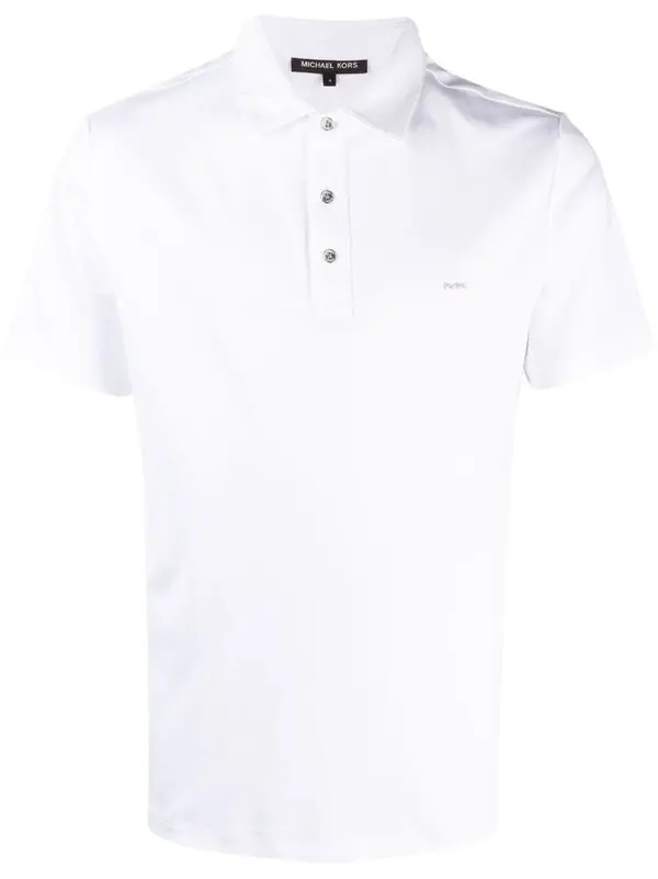 Michael Kors Logo Plaque Polo - White