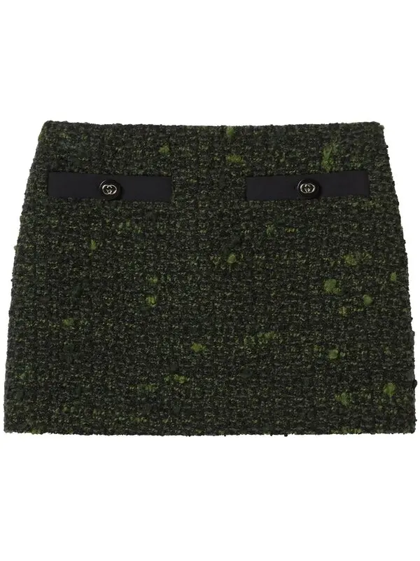 Gucci Bouclé Wool Skirt
