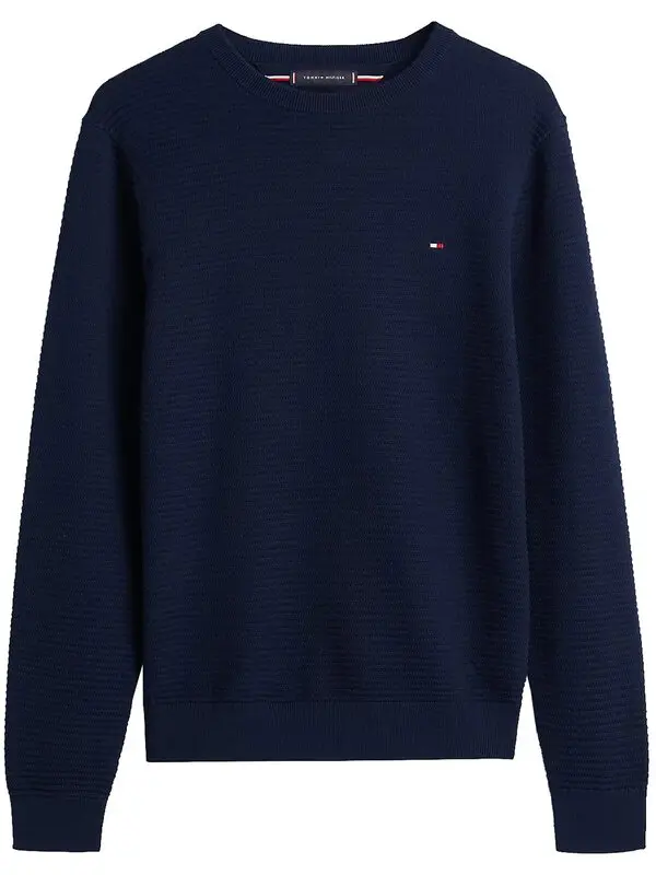 Tommy Hilfiger Seasonal Structure Cneck - Blue