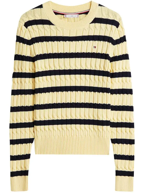 Tommy Hilfiger Co Cable Mid Gg C-nk Ls Swt
