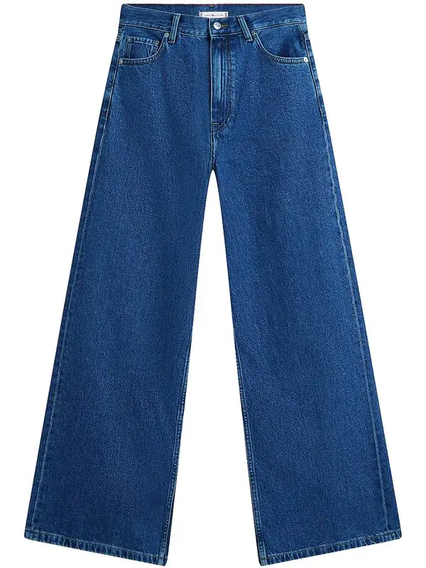 Tommy Hilfiger Dnm Emi 70`s Wide Leg Hw - Blue