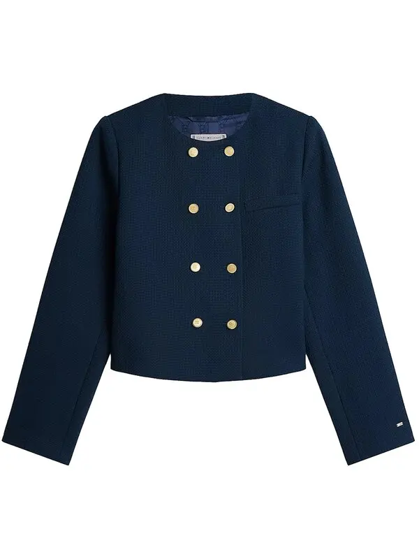 Tommy Hilfiger Preppy Texture Lady Jacket - Blue