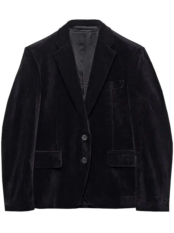 Prada Single-breasted Velvet Jacket