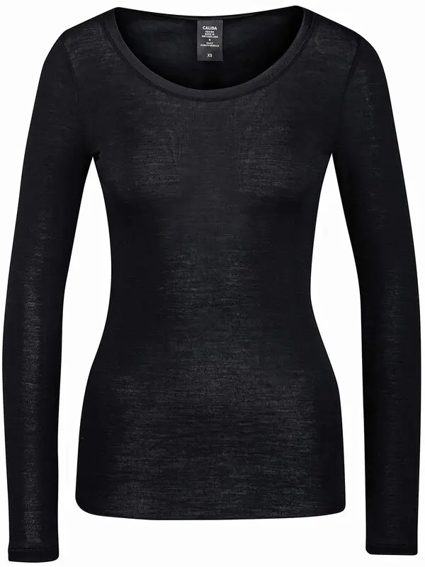 CALIDA Long Sleeve Top - Black
