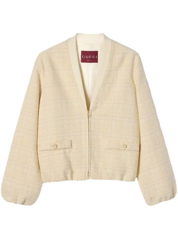 Gucci Jacket Check Cotton Tweed