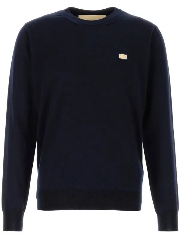 Valentino Garavani Crew Neck Sweater - Blue