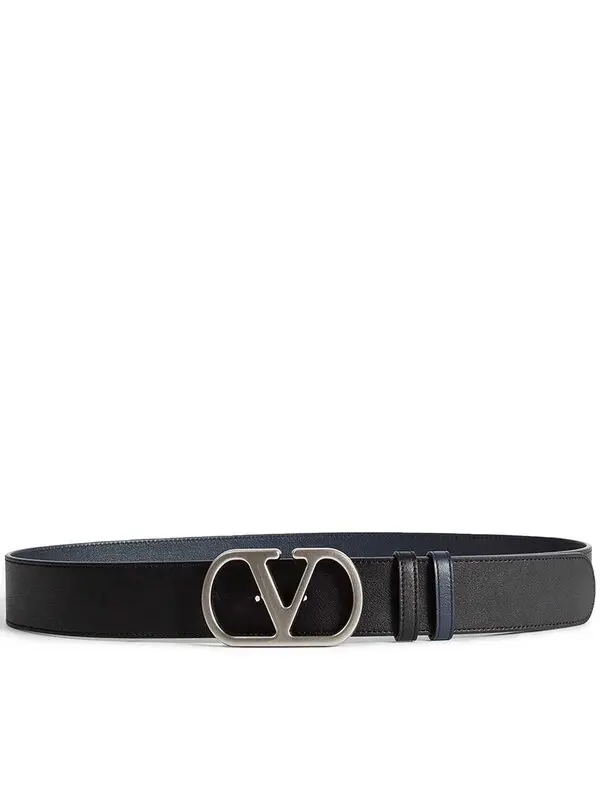 Valentino Garavani H 40 Reversible Belt - Black