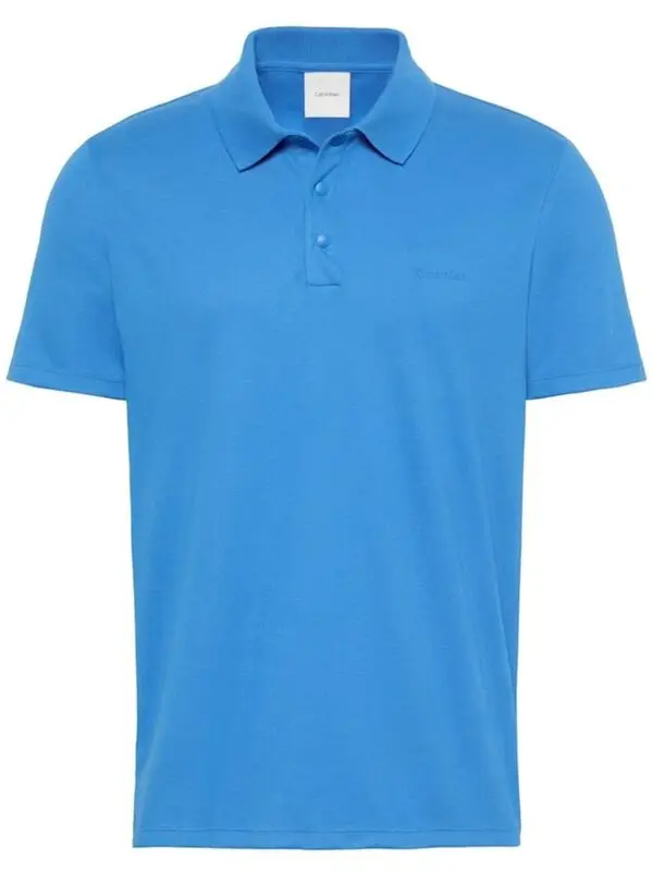 Calvin Klein Tech Interlock Polo - Blue