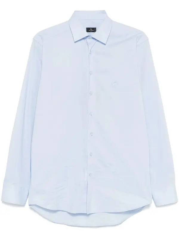 Etro Shirt With Pegasus Pattern - Blue