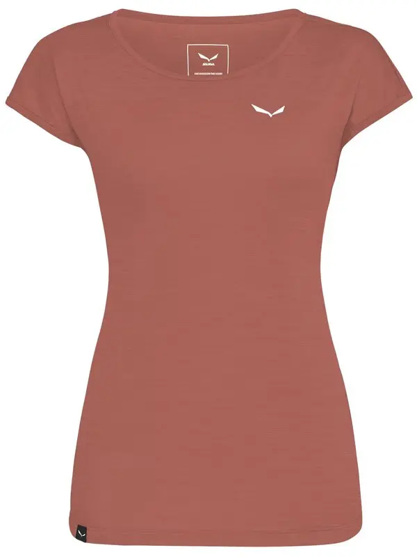SALEWA Puez Melange Dry W S/s Tee - Red
