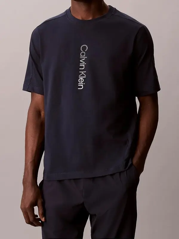 Calvin Klein Ss Graphic Tee - Blue