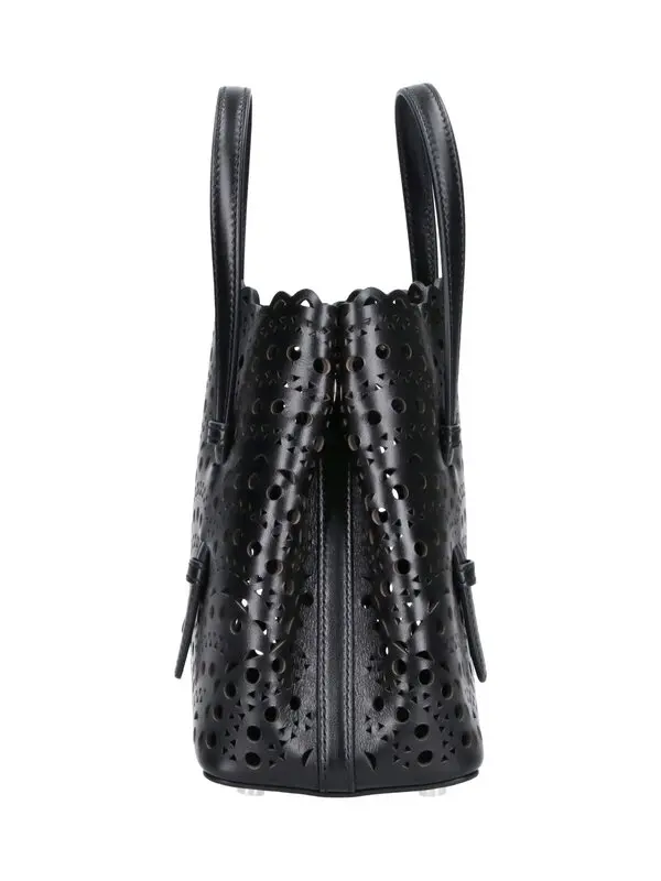 Alaïa Mina 20" Perforated Calfskin Tote Bag