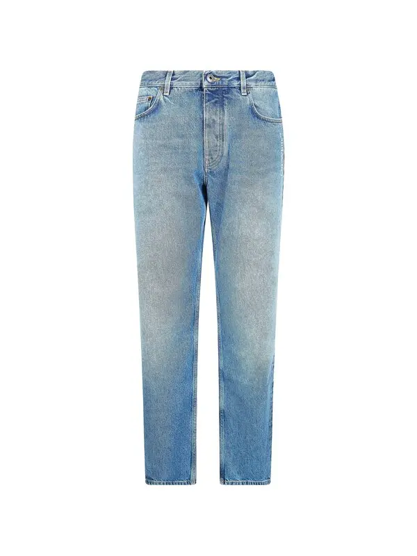 Off-White Half Arrow Slim Relaxed Jeans - Blue