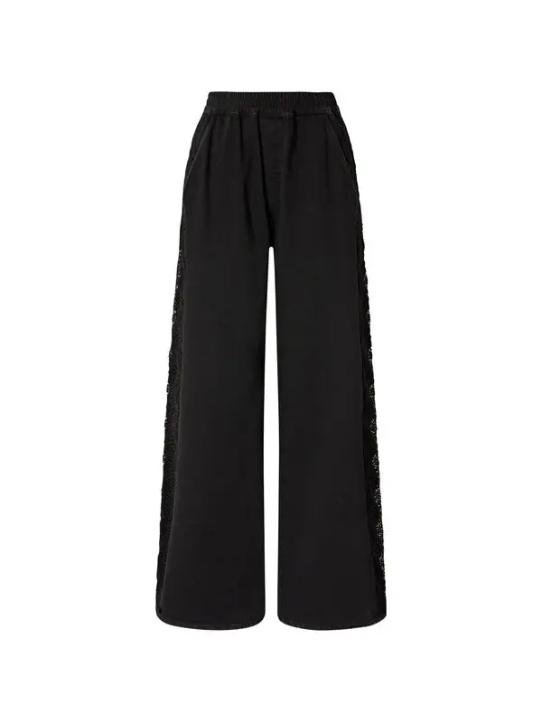 Pinko Lace Trousers - Black