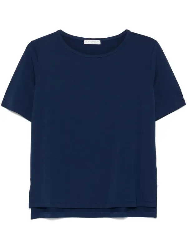 LE TRICOT PERUGIA Short Sleeve T-shirt - Blue