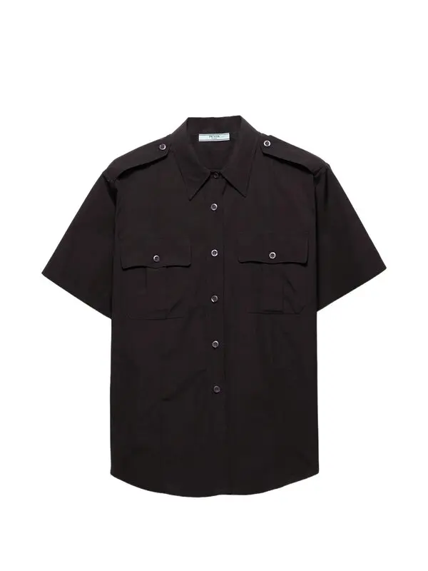 Prada Popeline Shirt - Black