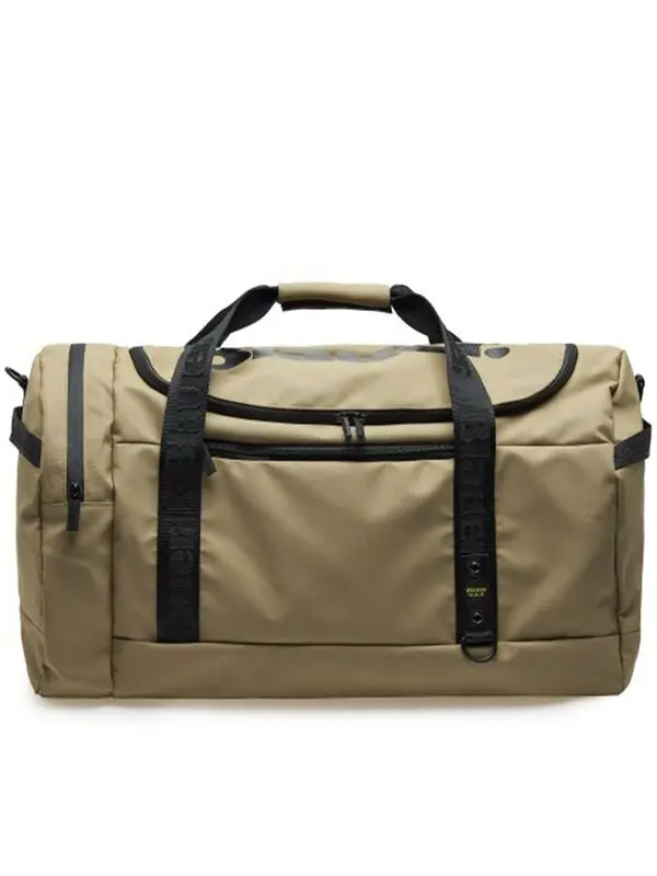 BLAUER. Coated Duffle Bag - Brown