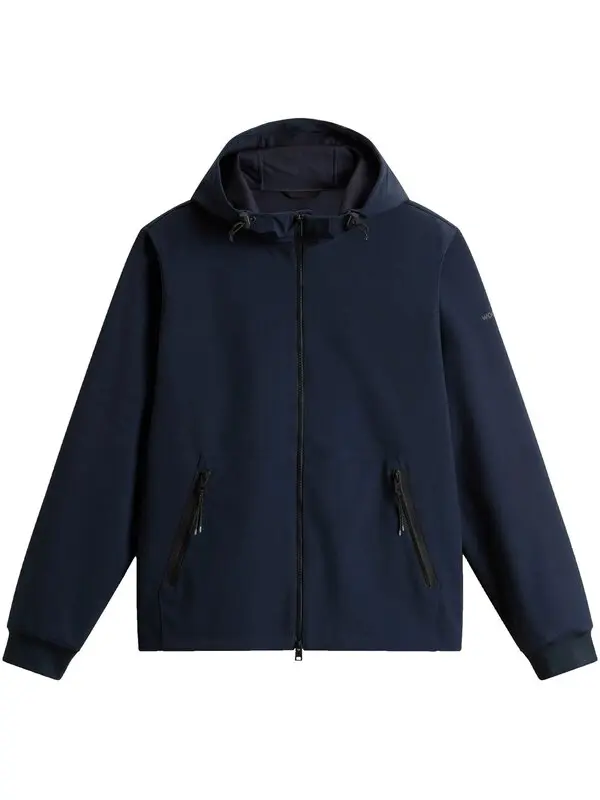 Woolrich Soft Shell Full-zip Hoodie - Blue