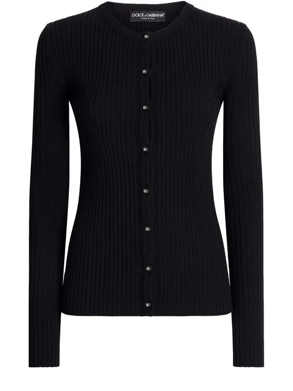 Dolce & Gabbana Ribbed Knit Cardigan