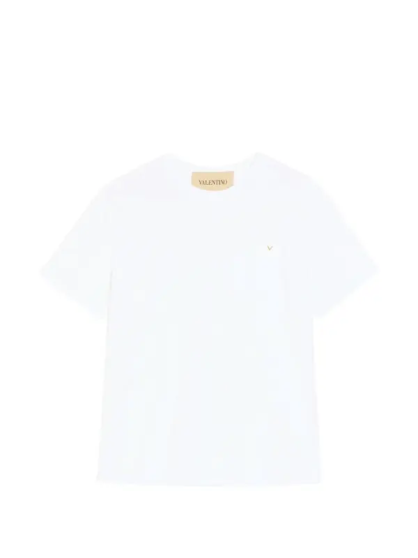 Valentino Garavani T-shirt Jersey Vgold - White